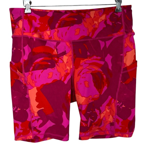 torrid | Shorts | Torrid Active Pink Red Bike Shorts Womens 2x 82 ...